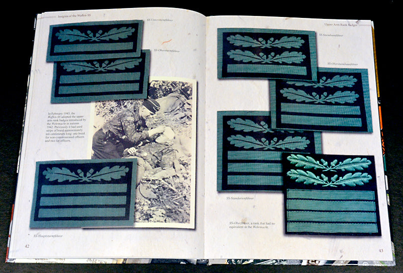 Waffen Ss Insignia LOT OF 6 WWII GERMAN WAFFEN SS ARM & CAP INSIGNIA